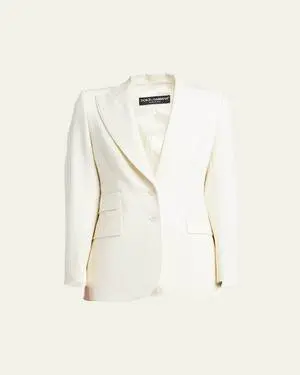Dolce & Gabbana Peak Lapel Stretch Blazer
