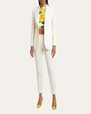 Dolce & Gabbana Peak Lapel Stretch Blazer