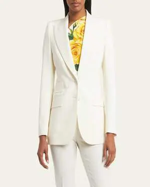 Dolce & Gabbana Peak Lapel Stretch Blazer