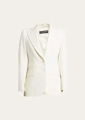 Dolce & Gabbana Peak Lapel Stretch Blazer