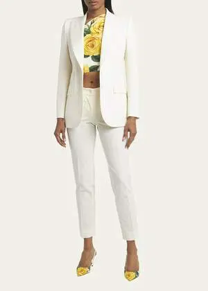Dolce & Gabbana Peak Lapel Stretch Blazer
