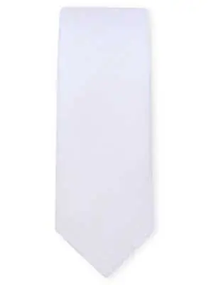 Dolce & Gabbana Linen Neck Tie - White