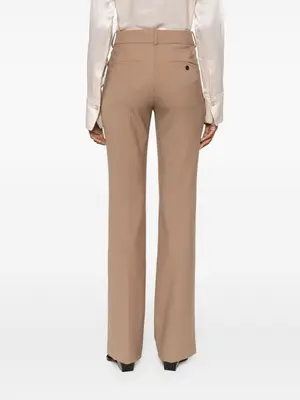 Helmut Lang Flared Tailored Trousers - Brown