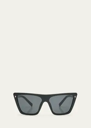 Prada Polarized Logo Butterfly Sunglasses