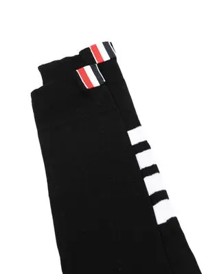 Thom Browne 4-bar Stripe Socks - Black