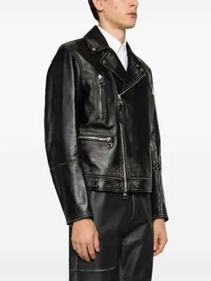 Alexander McQueen Zipped Leather Biker Jacket