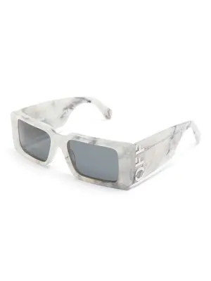Off-White Milano Rectangle-frame Sunglasses - Grey