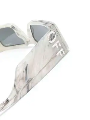 Off-White Milano Rectangle-frame Sunglasses - Grey