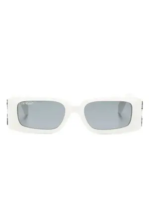 Off-white Rectangle Acetate Sunglasses