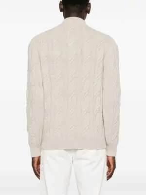 Fedeli Chunky-knit Wool-blend Jumper - Neutrals