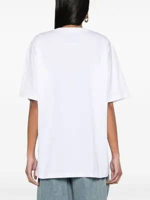 Moschino Logo-patch Organic Cotton T-shirt