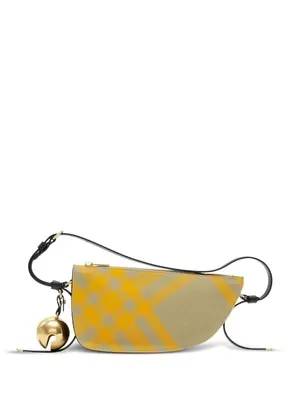 Burberry Check-pattern Shoulder Bag - Yellow