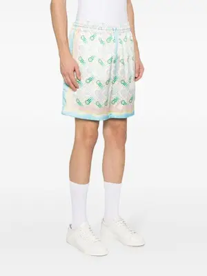 Casablanca Ping Pong Silk Shorts