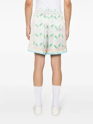 Casablanca Ping Pong Silk Shorts