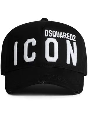 Dsquared2 Logo-embroidered Baseball Cap - Black