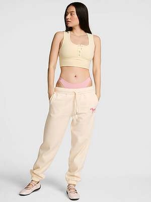 Pink Campus Fleece™ Sweatpants - Beige
