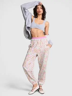 Pink Campus Fleece™ Sweatpants - Floral