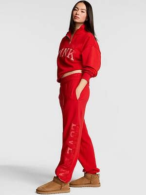 Pink Campus Fleece™ Sweatpants - Red