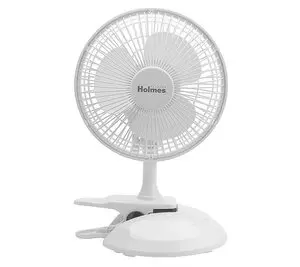 HOLMES 6 Inch Clip/table Personal Fan In White - One-color