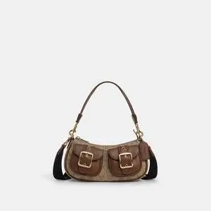 COACH OUTLET Ashton Baguette In Signature Canvas - Beige