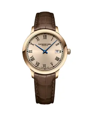 RAYMOND WEIL Toccata 34mm Watch - Rose Gold/brown