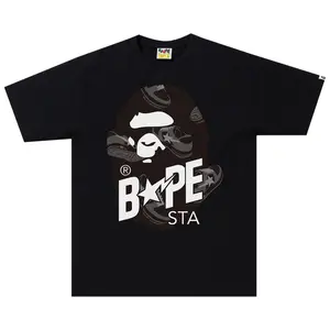 A BATHING APE Random Sta Ape Head Relaxed Tee - Black