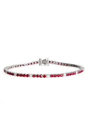 VALANI ATELIER Ruby And Diamond Tennis Bracelet