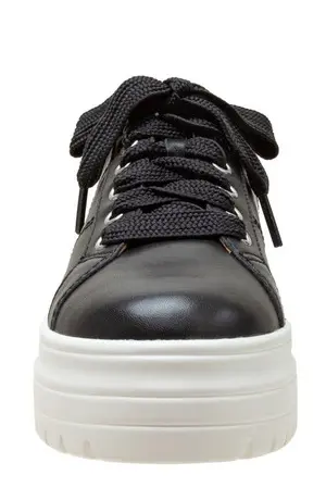 Linea Paolo Jill Platform Sneakers - Black/cognac-black