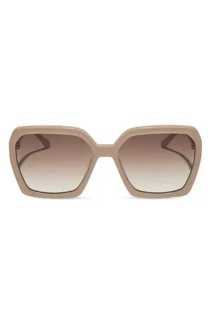 DIFF Sloane 54mm Square Sunglasses - Brown Gradient
