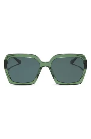 DIFF DIFF Sloane 54mm Square Sunglasses Sage Crystal/g15