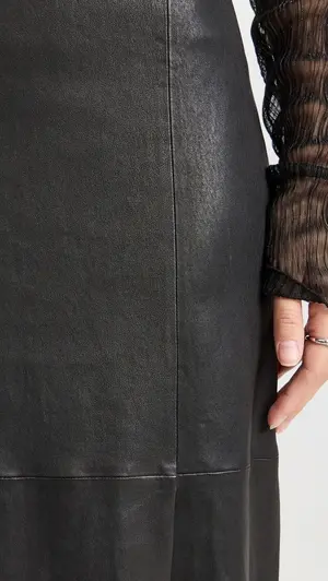 Rag & Bone Ilana Stretch Leather Skirt