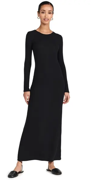 LESET Lauren Long Sleeve Maxi Dress