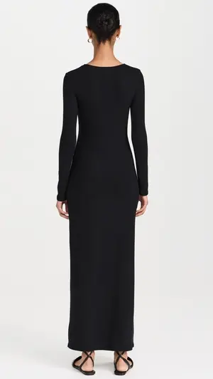 LESET Lauren Long Sleeve Maxi Dress