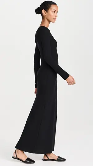 LESET Lauren Long Sleeve Maxi Dress