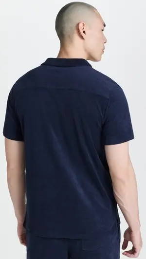 Onia Towel Terry Johnny Collar Polo