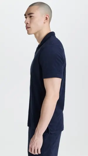 Onia Towel Terry Johnny Collar Polo