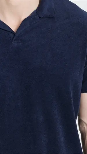 Onia Towel Terry Johnny Collar Polo