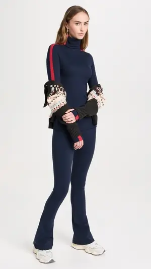 Splits59 Jackson Rib Full Length Turtleneck Top
