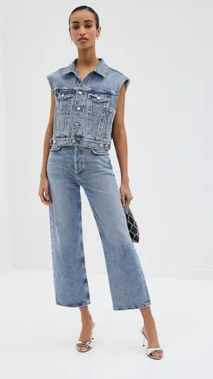 AGOLDE High-rise Wide-leg Jeans - Disclosure