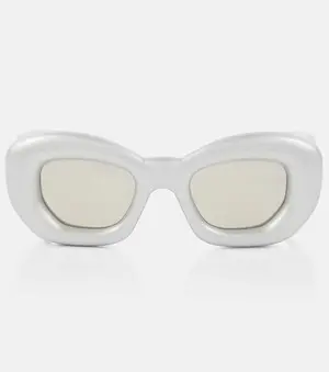 Loewe Inflated Rectangle Sunglasses - Silver
