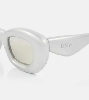 Loewe Inflated Rectangle Sunglasses - Silver