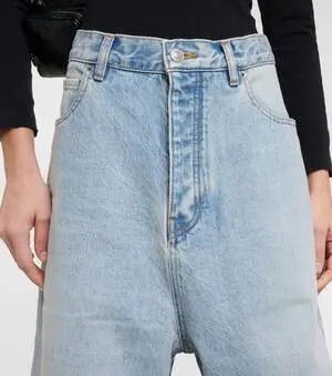 Balenciaga Mid-rise Wide-leg Jeans - Blue