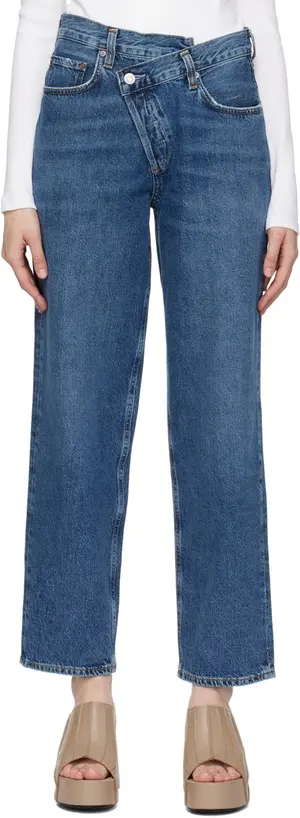 AGOLDE AGOLDE Indigo Criss Cross Upsized Jeans - Control