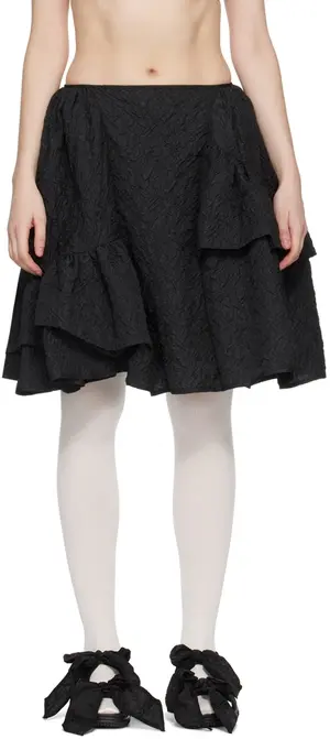 Cecilie Bahnsen Matelassé Mini Skirt - Black