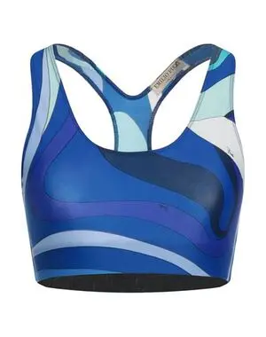 Emilio Pucci Top Viscose, Polyamide, And Elastane Blue
