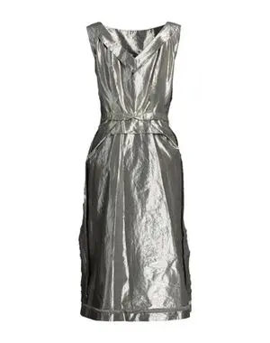 MAISON MARGIELA Midi Dress Size Cotton, Polyester - Grey