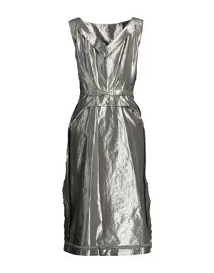 MAISON MARGIELA Midi Dress Size Cotton, Polyester - Grey