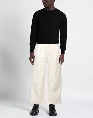 Etro Wide Leg Cotton Blend Pants - Ivory