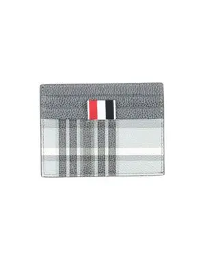 Thom Browne Cardholder Leather - Grey