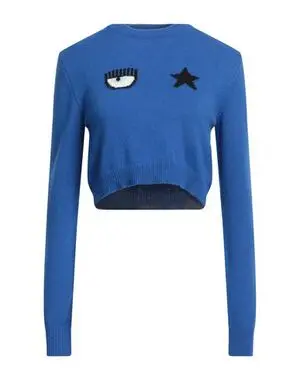 CHIARA FERRAGNI Sweater Size Wool, Viscose, Polyamide, Cashmere - Blue